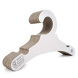 Koobay 9" Children Kids Coat Clothes Pants Eco Recyclable White Paper Cardboard Baby Hangers 36Pack