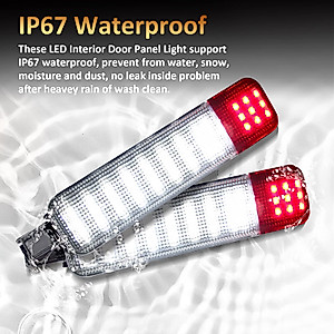 D-Lumina LED Interior Door Light Door Panel Courtesy Door Light Warning Lamp Assembly for Chevy GMC C/K Silverado/Sierra 1500 2500 3500 HD Suburban Tahoe Avalanche Yukon Cadillac Escalade Hum-mer H2
