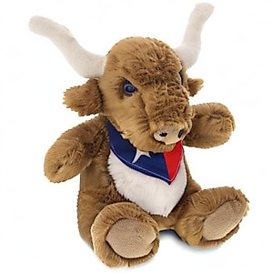DolliBu Plush Texas Longhorn Stuffed Animal - Soft Plush Huggable Texas Longhorn Plush, Adorable Playtime Plush Toy, Cute Wild Life Cuddle Gifts for Kids & Adults - 8 Inches