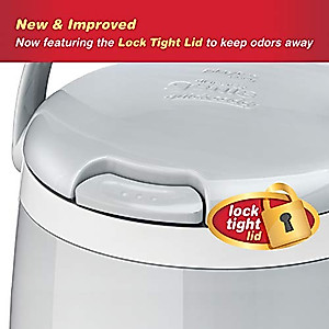 Playtex Diaper Genie Quick Caddy, Mini Portable Diaper Pail with Improved Lid Closure, Includes 270 Count Refill Cartridge(Pack of 1)