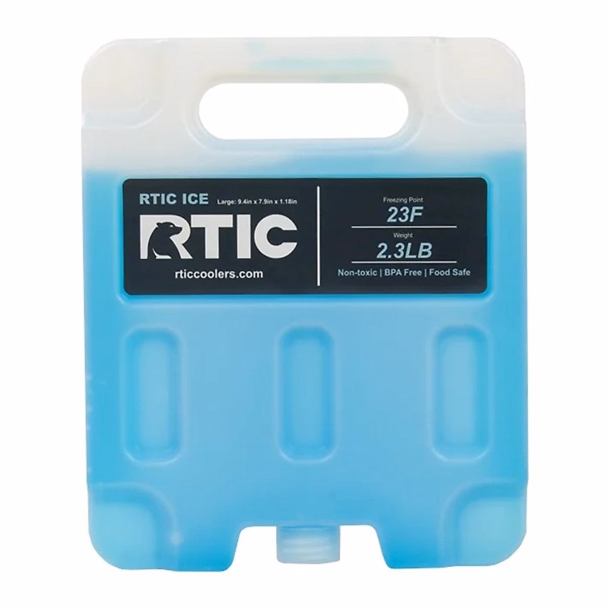 RTIC Refreezable Reusable Cooler Ice Packs Cold Ice Chest Pack Long-Lasting with Break-Resistant Design, for Food and Drink, Perfect for Travel and Storage, Large (2 Pack)