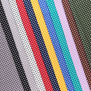 Mook Fabrics Flannel PRT Polka Dot, Red/White Cut by The Yard