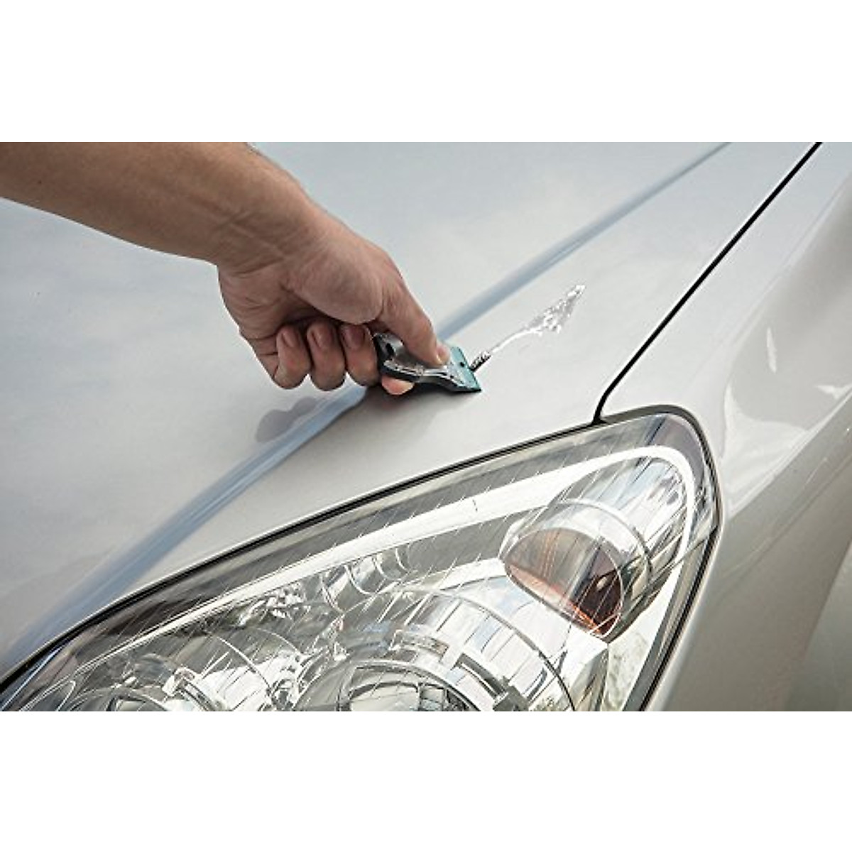 wolfcraft Scraper with Plastic Blades I 4287000 I For cleaning delicate surfaces, Black