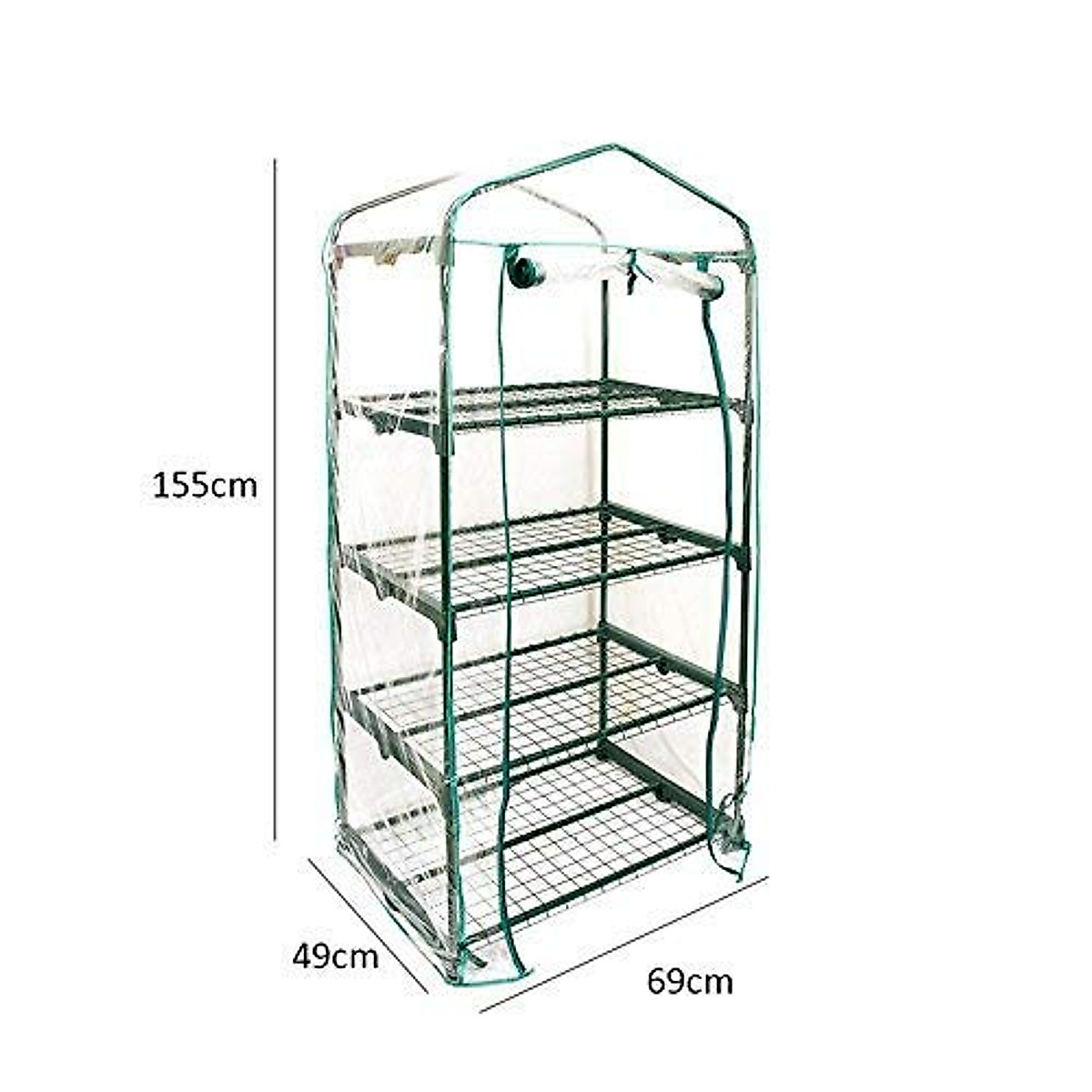 PVC Plant Greenhouse Cover - Herb and Flower Garden Green House Replacement Accessories (Just Cover, Without Iron Stand, Flowerpot)