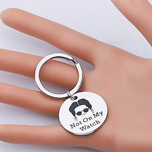 Lywjyb Birdgot TV Show Inspired Gift Not On Keychain Gift for TV Show Fans Best Friends (Guillermo ky)