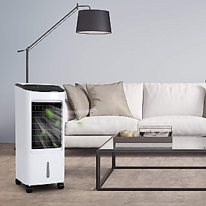 COSTWAY Evaporative Cooler, Portable Air Cooler with LED Display, Remote Control, 7.5-Hour Timing Function, for Home & Office, Cooling & Humidification Function (29-Inch)