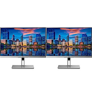 HP EliteDisplay E243i 24 Inch Screen LED Backlit 2-Pack Monitor (1FH47A8#ABA) Black and Silver