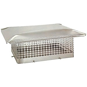The Forever Cap CCSS813O 8 x 13-Inch Stainless Steel 5/8-Inch Spark Arrestor Mesh Chimney Cap