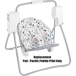 Replacement Pad for Fisher-Price Take-Along Swing - HBD71 - Replacement Padded Seat Cover - Pacific Pebble Print