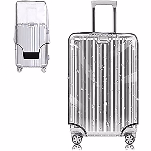 Yotako Clear PVC Suitcase Cover Protectors 20 Inch Luggage Cover for Wheeled Suitcase 20''