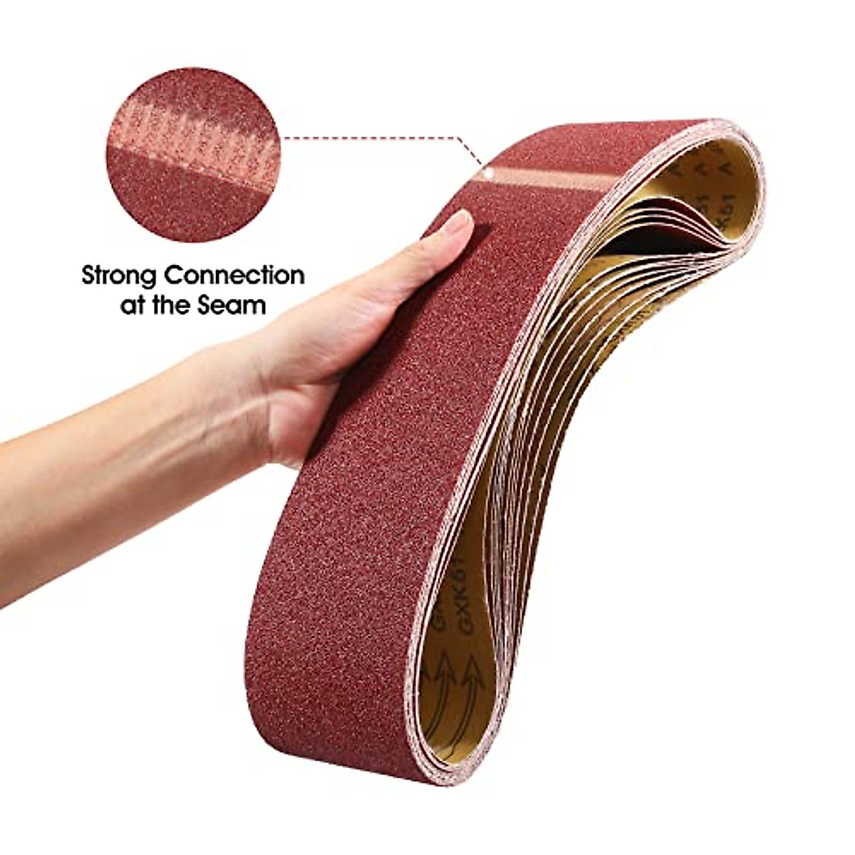 Sanding Belts 10 Pack 4×36 Inch Aluminum Oxide Sanding Belt for Belt Sander 2 Each of 80 120 150 240 400 Grits Belt Sander Paper