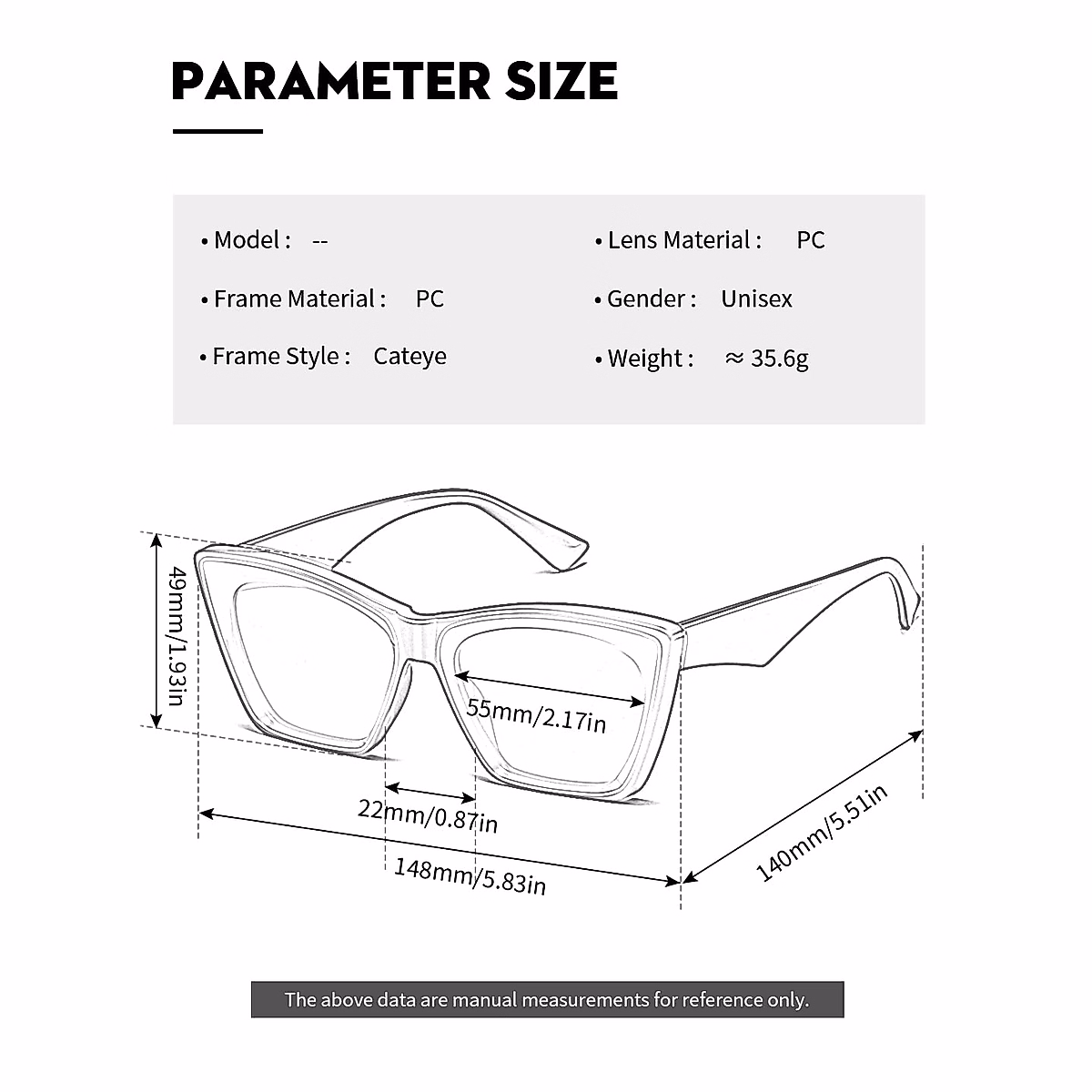 MASDUN Retro Square Cateye Sunglasses for Women Men Trendy Designer shades party dress up sunglasses (Black - Brown)