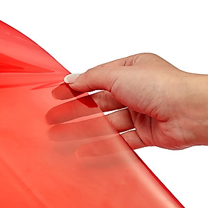 6 Rolls Transparent Colored Cellophane Wrap for Gift Wrapping, 6 Colors (17 Inches x 10 Feet)