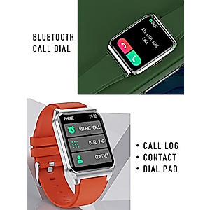 Smart Watches for Men Bluetooth Call Dial Heart Rate/Blood Pressure/Blood Oxygen Monitor Smartwatch Fitness Watch with Step Counter Activity Tracker for Calories Compatible with Android iOS Phone