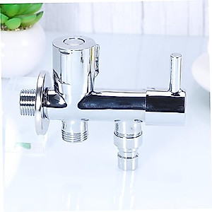 BESPORTBLE 3 Bathroom Toilet Bidet Shower Faucet Water Faucet Shower Diverter Valve Angle Valve Tee Connector Double T-adapter