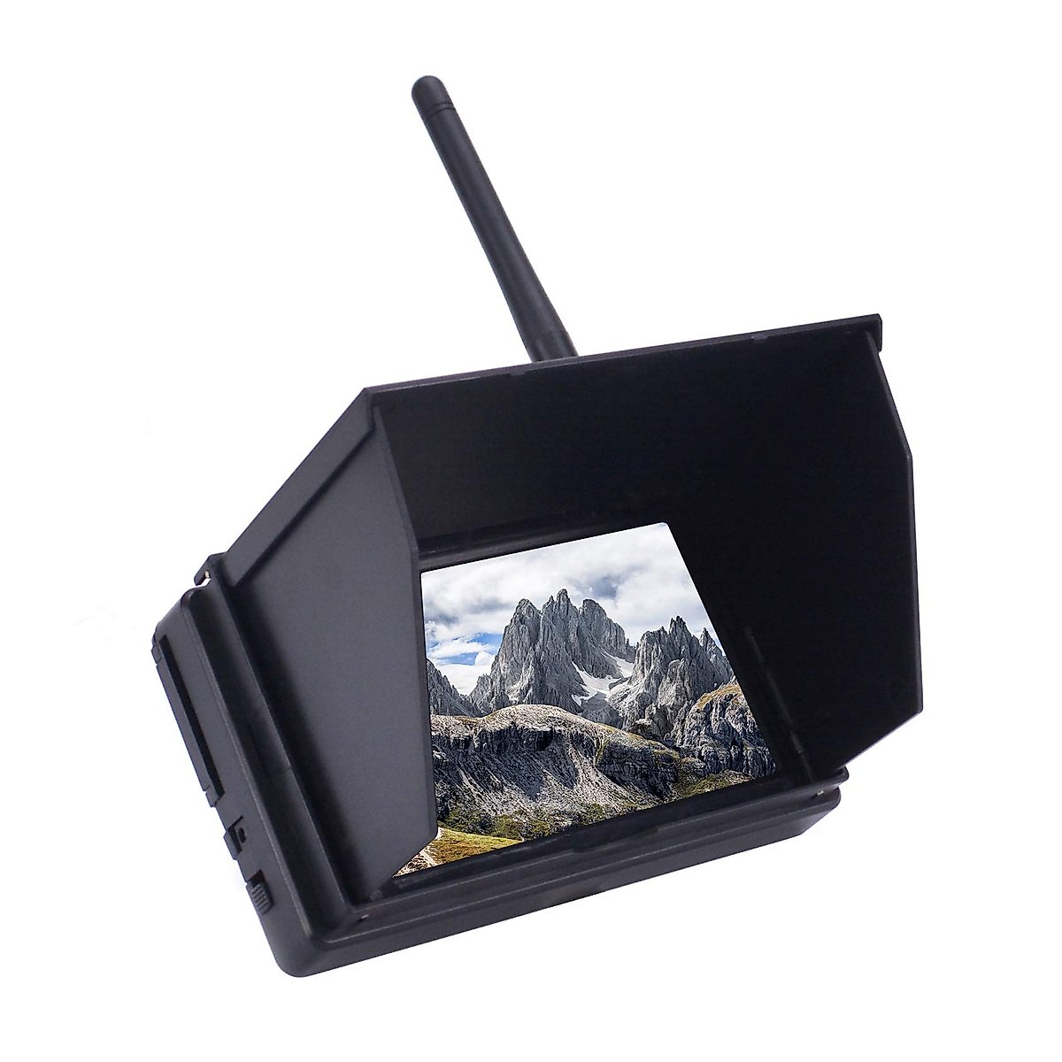 Readytosky 4.3" FPV Monitor 48CH 480 x 272 LCD Reciever Monitor Auto Search with OSD Built-in Battery+Sunshade Hood for FPV Drone Quadcopter