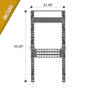 OneTigris Wall Mount Rack - Stainless Steel Horizontal Rack Indoor Storage Racks for Wall - Hold up to 5 pcs
