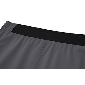 TCA Elite Tech Gym Shorts Men Athletic Shorts Sports Workout Running Shorts for Men with Zipper Pockets - Asphalt, Medium