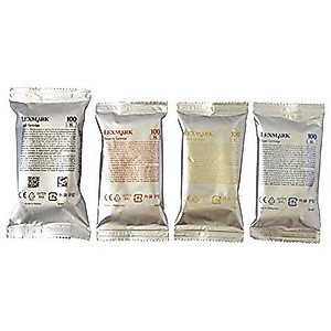 Lexmark 100XL Bundle of Black Cyan, Magenta, Yellow Genuine Inkjet Cartridges