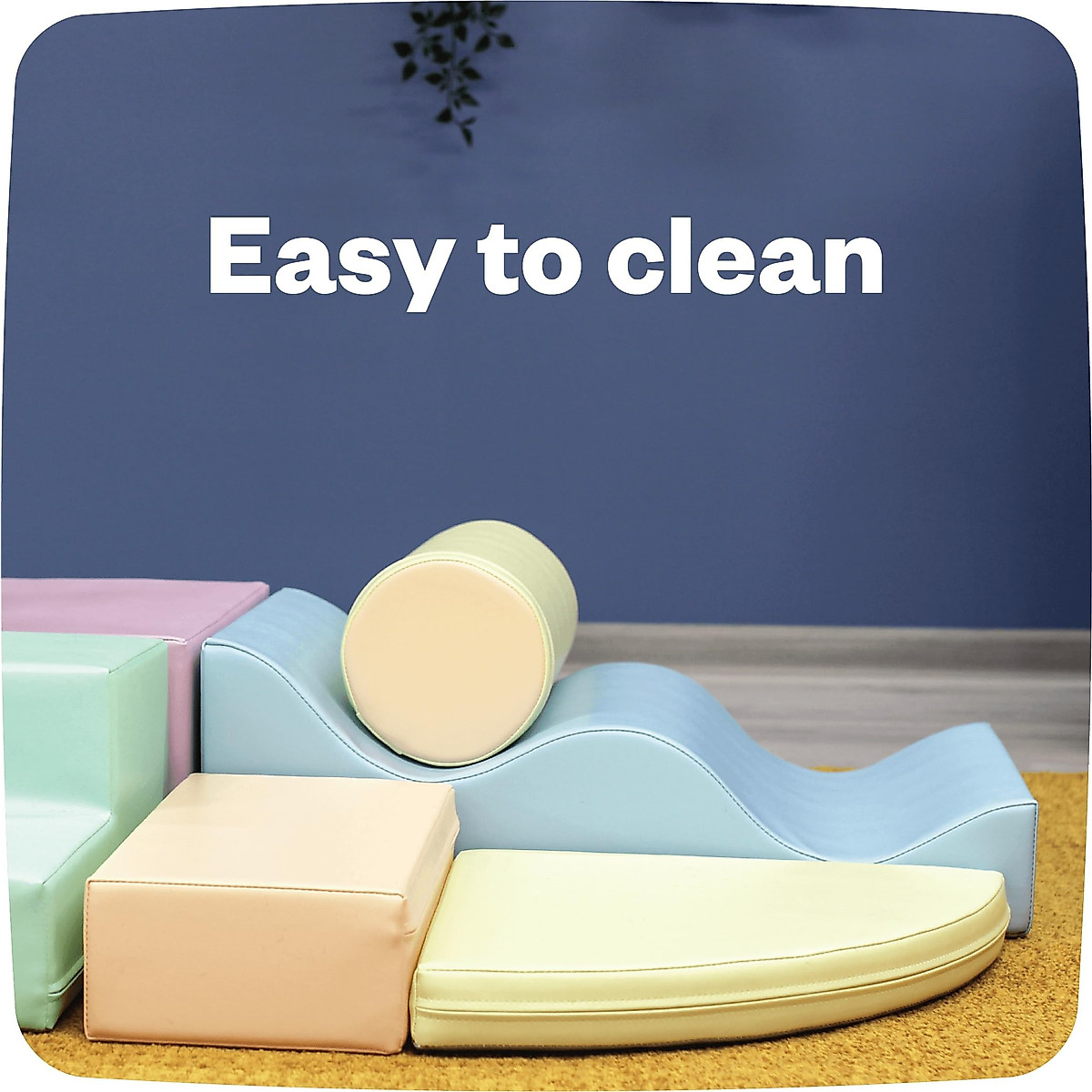 IGLU Soft Play Explorer Pastel Color Set Hand Made Large Foam Blocks Climbing Toys for Toddlers 1-3 Year Old Indoor Playground 6 Shapes