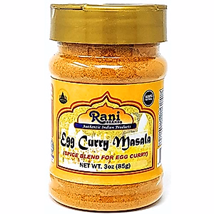 Rani Egg Curry Masala Indian 21-Spice Blend 3oz (85g) PET Jar ~ Shaker Top For Your Eggs or Tofu Scramble | All Natural | Vegan | Gluten Friendly | NON-GMO | Indian Origin