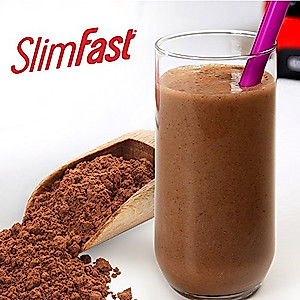 SlimFast Advanced Nutrition High Protein Meal Replacement Smoothie Mix, Creamy Chocolate, Weight Loss Powder, 20g of Protein, 12 Servings (Pack of 2) (Packaging May Vary)