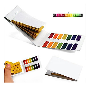 FLJDOUMAI pH1-14 Test Paper Extensive Test Paper Litmus Test Paper with Pipette Droppers for Water Saliva Urine Soil Testing Pet Food and Diet pH Monitoring (with Storage Case) (3 pcs)