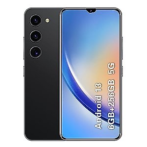 ExAchat C23 Android 13 Phone Unlocked, 7.2" FHD+ Display Octa Core 6GB+256GB 4G/5G Smartphone 108 MP Camera 5800mAh Dual SIM Cell Phones Unlocked/GPS/Fingerprint Unlock/Face ID