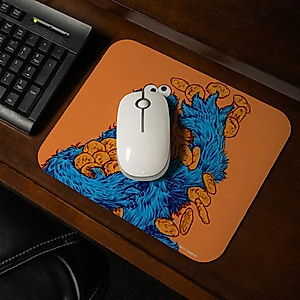 Sesame Street Vintage Cookie Monster Low Profile Thin Mouse Pad Mousepad