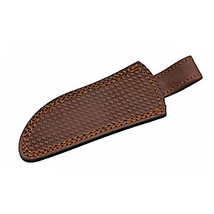 Blue Lake Ripple Damascus Steel Blade | Wood Handle 8 inch EDC Hunting Knife