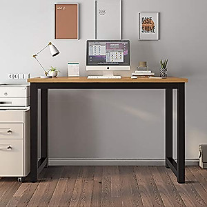Coral Flower Modern Simple Style Computer Desk, PC Laptop Study Table, Office Desk, Writing Desk, Workstation for Home Office