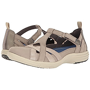 Aravon Women's Beaumont Fisherman Sandal, Stone, 7.5 Narrow