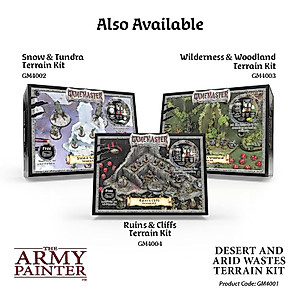 The Army Painter Dungeons and Dragons Starter Terrain Paint Set with 5 Terrain Paints, 1 Spray, Basing Materials - Gamemaster (Dungeons & Caverns Terrain Paint Starter Set)
