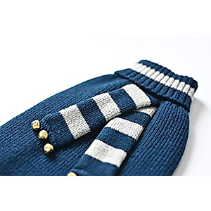 Sphynx Cat Clothes Bell Rings Sweater Hairless Cat Clothes Devon Clothes Cat Apparel for Small Kitten and Dogs (XX-Large)