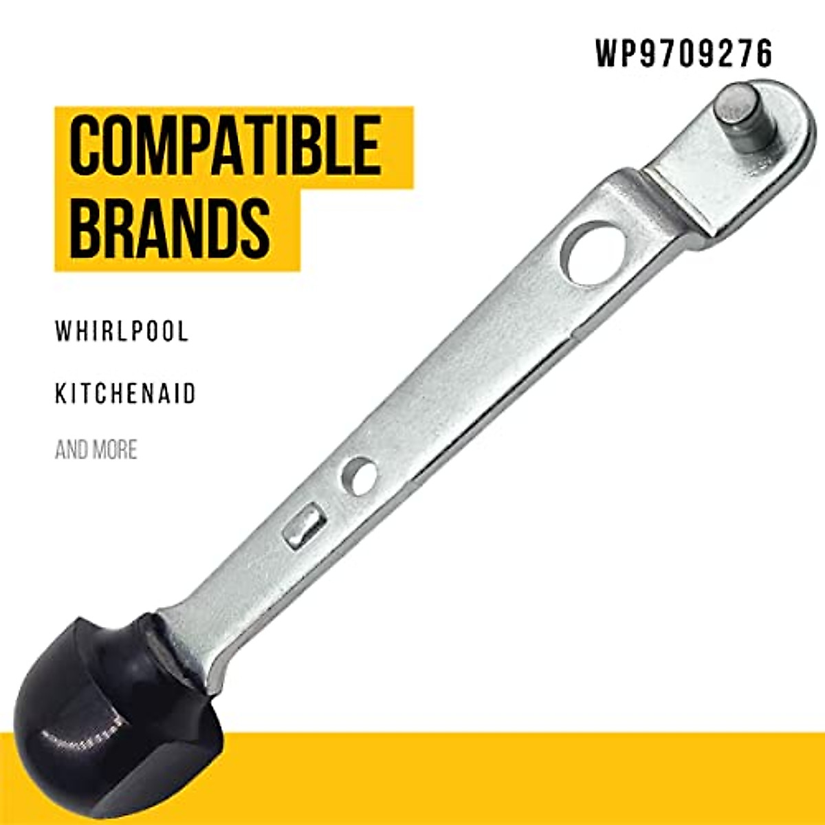 WP9709276 9709276 Speed Control Lever - Compatible Whirlpool KitchenAid Mixer Parts - Replaces AP6013789 3184193 PS11747016 - Length Is Approximately 3.5 Inches - Has A Black Plastic Handle At The Top
