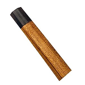 1PC Japanese Solid Wood Octagonal Knife Handle, Blank DIY Cutter Grip Replacement is Suitable for Kitchen Knives, Fish Head Knives, Etc.