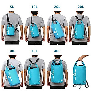 ROCK CLOUD Dry Bag Waterproof 30L Dry Sack for Kayaking Rafting Boating Beach Surfing Swimming Canoe Camping Hiking Fishing Ski