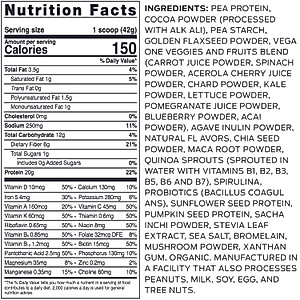 Vega Organic All-in-One Vegan Protein Powder, Chocolate - Superfood Ingredients, Vitamins for Immunity Support, Keto Friendly, Pea Protein for Women & Men, 13.2 oz (Packaging May Vary)