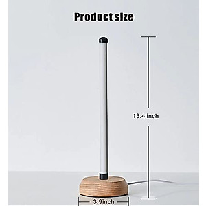 ANLAIBO Modern Led Wood Table Lamp, 3-Color Temperature Bedside Lamp,Bedroom Bedside Night Light, Dimmable Led Lighting, Creative Home Decor, Unique House warmging Gift