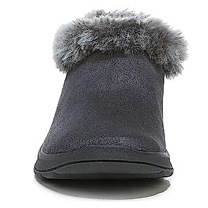 BZees Womens Golden Go Ankle Boot Dark Grey Microfiber 9 M