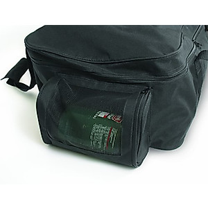 Camco Grill-Stow N Go 125 Portable Propane Gas Grill with Push Button Igniter, Temperature Gauge, and Storage Bag for RV, Tailgating, and Camping