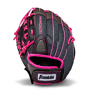 Franklin Sports Softball Glove - Left and Right Handed Softball Fielding Glove - Windmill Fastpitch Pro Series - Adult and Youth Fielding Glove - 12 Inch Left Hand Throw - Pink