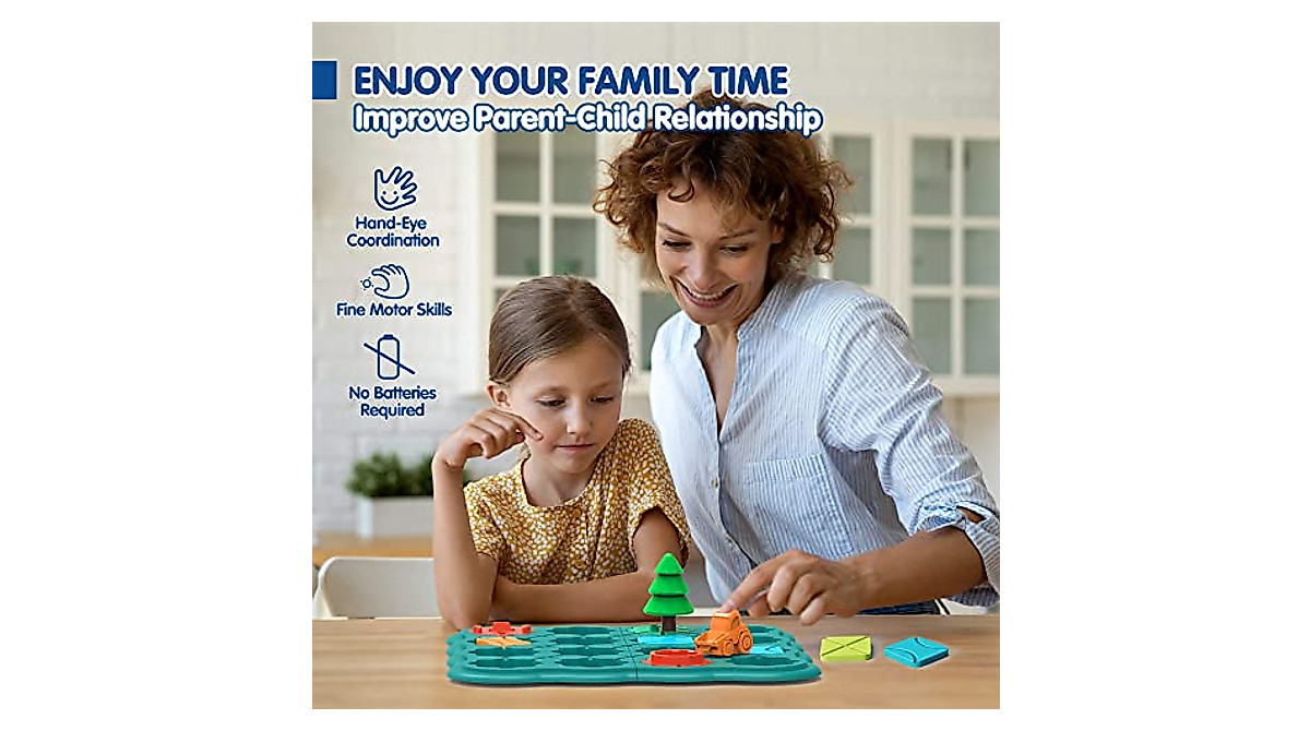 Kids STEM Road Builder Game - Educational Puzzle for Ages 3-7