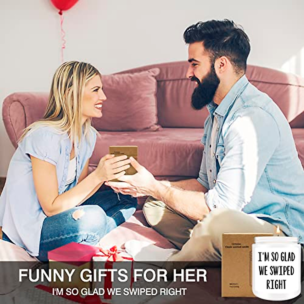 Gifts for Her Him,Valentines Day Romantic Gifts for Her Him,Birthday Anniversary Christmas Gifts for Her Him Boyfriend Girlfriend Husband Wife Couples Best Friends,Best Candle Gifts for Women Men