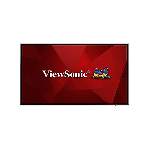 ViewSonic CDE7520 75 Inch 4K Ultra HD Wireless Presentation Display,Black, Black
