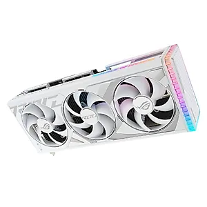 ASUS ROG Strix GeForce RTX™ 4090 White OC Edition Gaming Graphics Card (PCIe 4.0, 24GB GDDR6X, HDMI 2.1a, DisplayPort 1.4a)