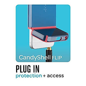 Speck Products CandyShell Flip Dockable Case for iPhone 5 & 5S - White/Graphite Grey/Pebble Grey