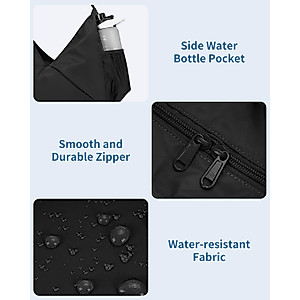 Ceneda Women's Gym Duffel with Hidden Yoga Mat Holder, Shoe Compartment & Wet Pocket - For Travel, Workout, Dance