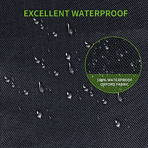 LINLINJYA 600D Outdoor Patio Furniture Cover, Waterproof Furniture Covers, Rectangular Patio Heavy Duty Table Covers, Wind and UV Protection, Universal Furniture Covers Size 70L x 47W x 29H inch