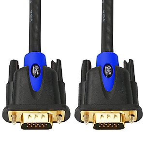 SHD VGA Cable, VGA to VGA HD15 Monitor Cable for PC Laptop TV Projector-6Feet